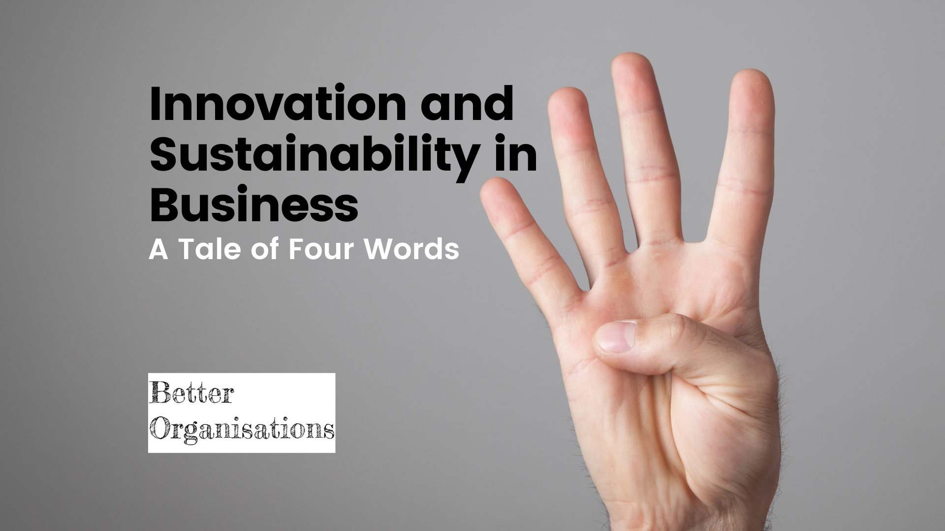 The Power of Innovation and Sustainability: A Four-Word Revolution